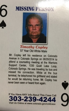 Colorado Cold Case Files - Case Detail: Timothy Copley