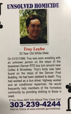 Colorado Cold Case Files - Case Detail: Troy Leyba